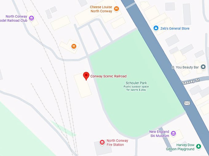 16. conway scenic railroad map
