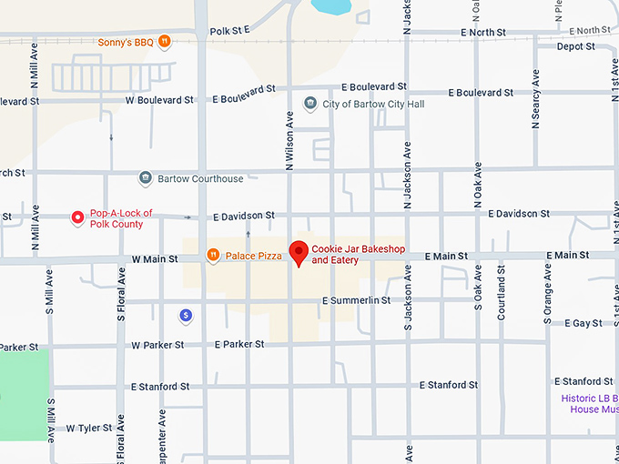 16. cookie jar bakeshop and eatery map