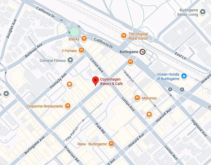 16. copenhagen bakery & cafe map