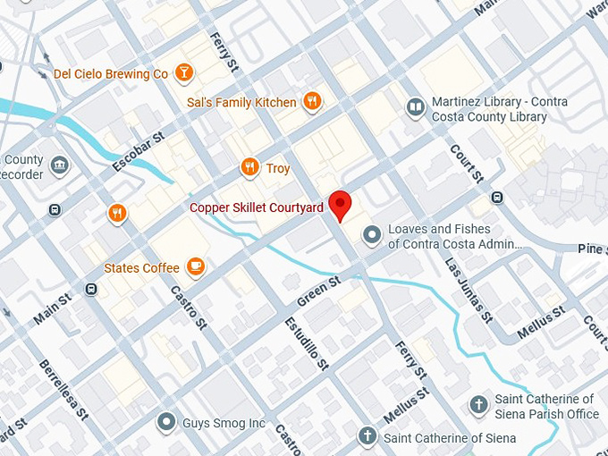 16. copper skillet courtyard map