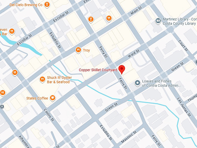 16. copper skillet courtyard map