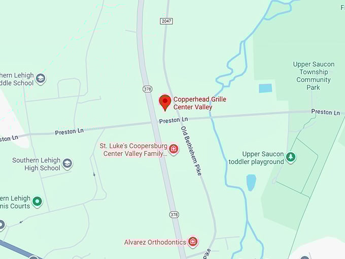 16. copperhead grille center valley map