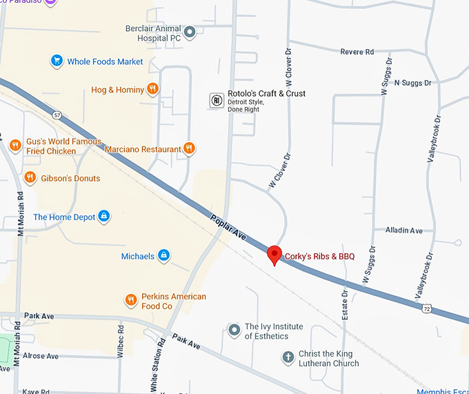 16. corky&rsquo;s ribs & bbq map