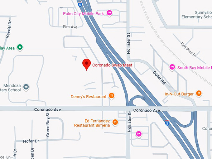 16. coronado swap meet map