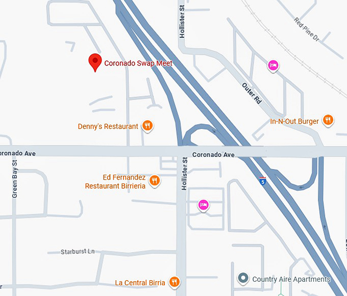 16. coronado swap meet map