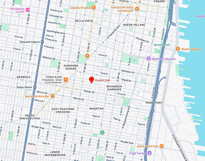 16. cosmi's deli map