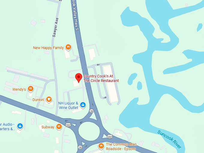 16. country cook’n at the circle restaurant map