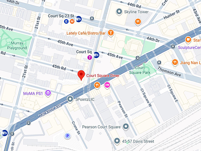court square diner map
