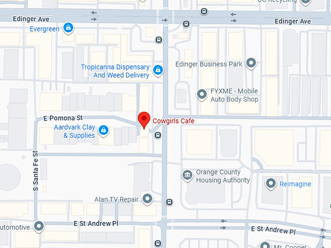 16. cowgirls cafe map