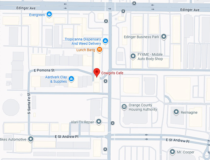 16. cowgirls cafe map