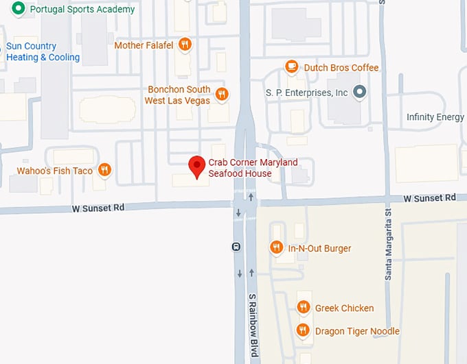 16. crab corner maryland seafood house map