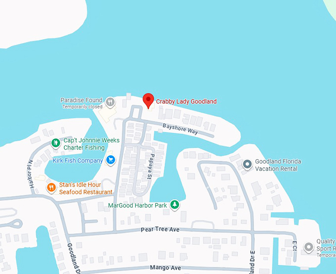 16. crabby lady goodland map