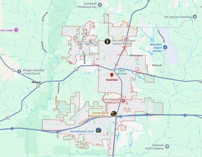 16. crestview map