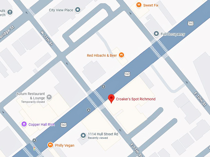 16. croaker's spot richmond map