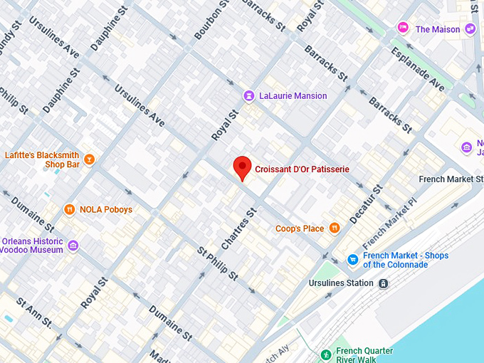 16. croissant d'or patisserie map