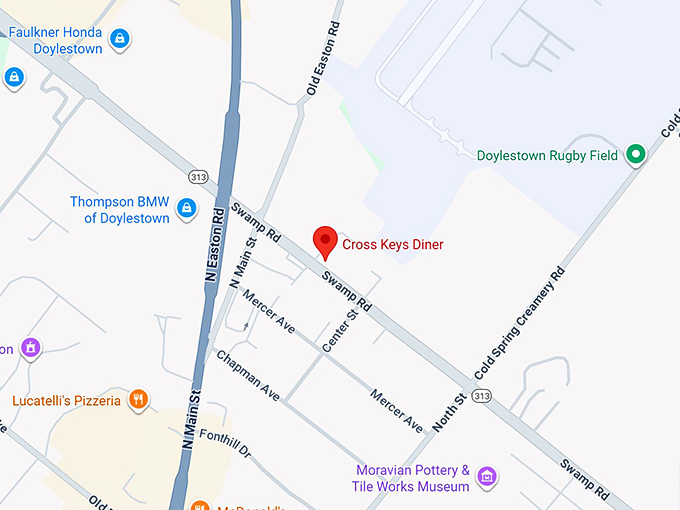 cross keys diner map