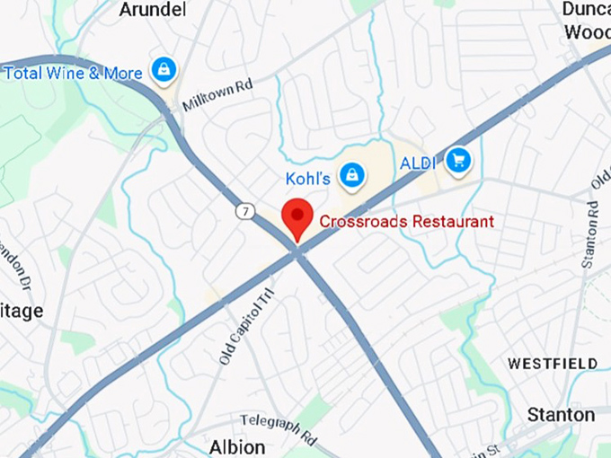 16. crossroads restaurant map