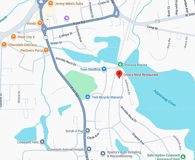 16. crow's nest restaurant map