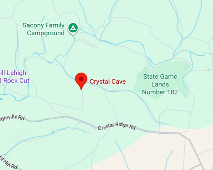 16. crystal cave map