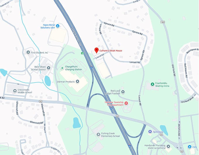 16. culhane's steak house map