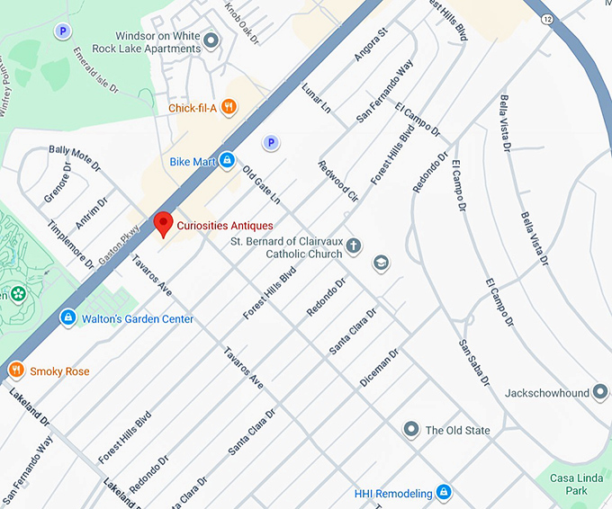 16. curiosities antiques map