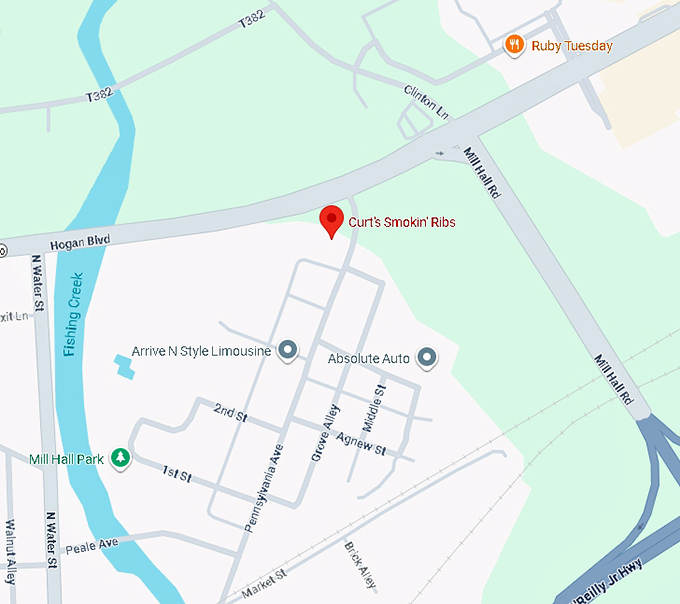 16. curt's smokin' ribs map