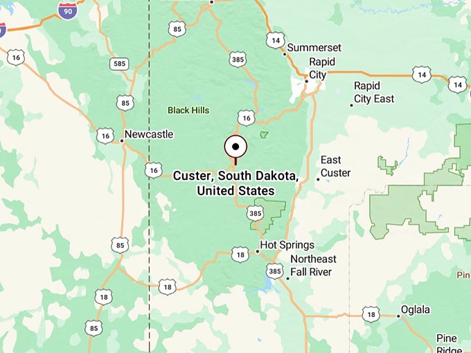 16. custer map