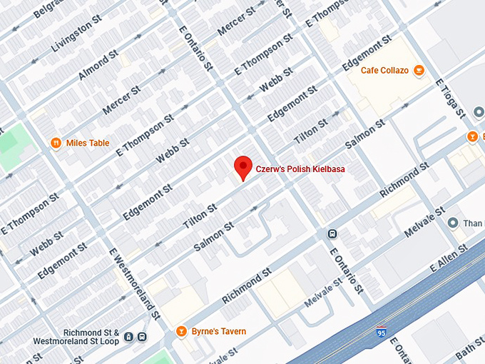 16. czerw's polish kielbasa map