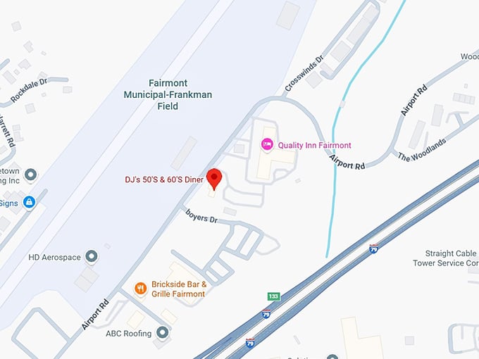 16. dj&rsquo;s 50&rsquo;s & 60&rsquo;s diner map