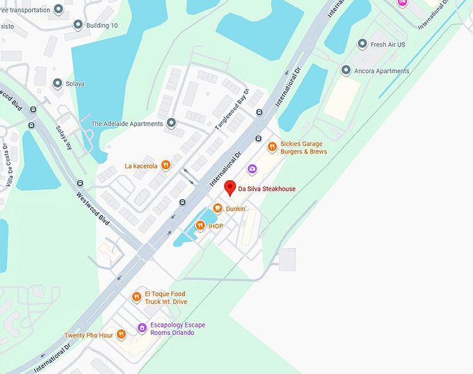 16. da silva steakhouse map