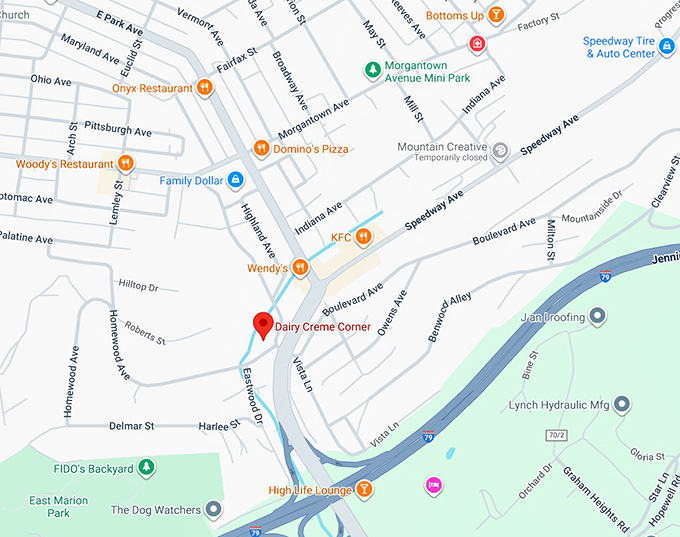 16. dairy creme corner map