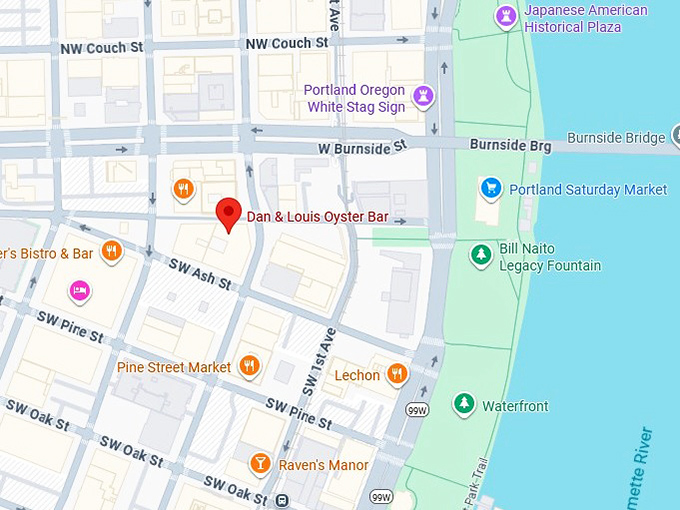 16. dan & louis oyster bar map