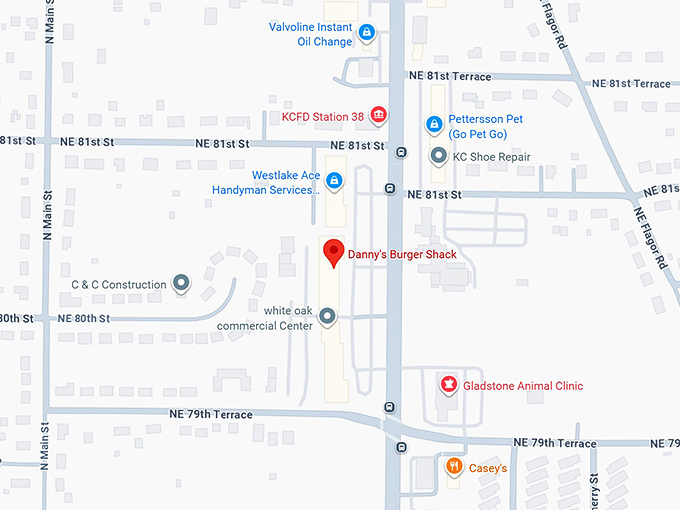 16. danny's burger shack map