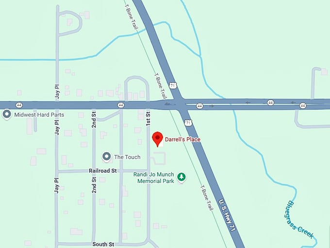 16. darrell&rsquo;s place map