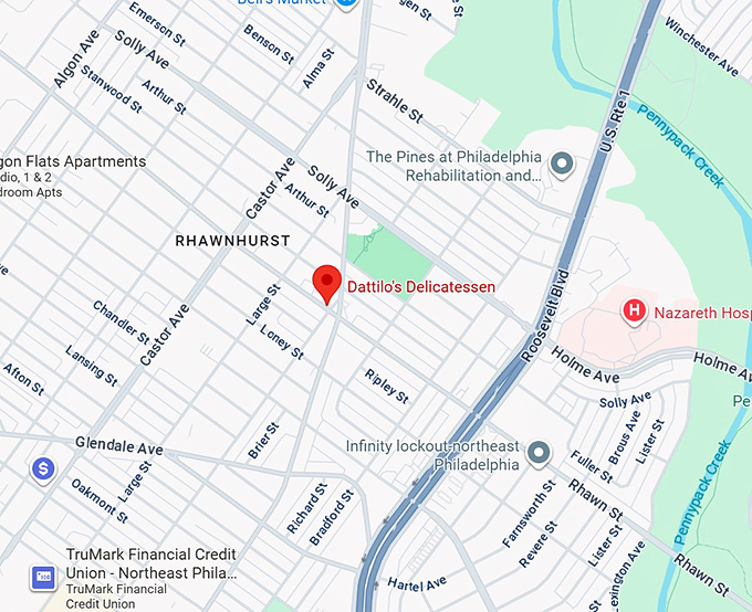 16. dattilo's delicatessen map