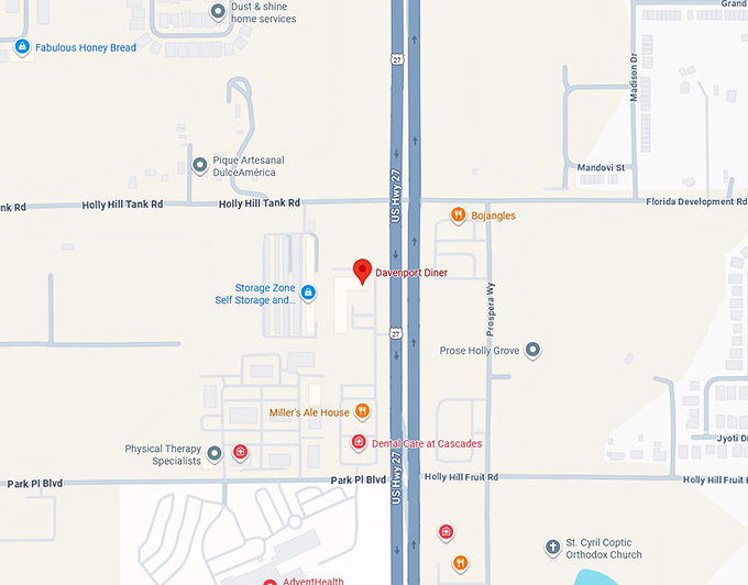 16. davenport diner map