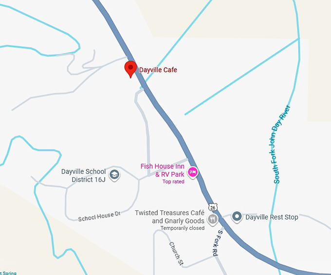 16. dayville cafe map