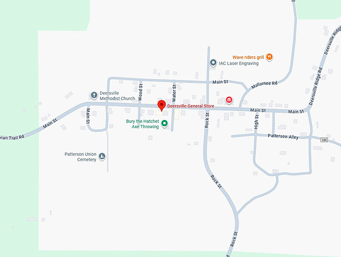 16. deersville general store map