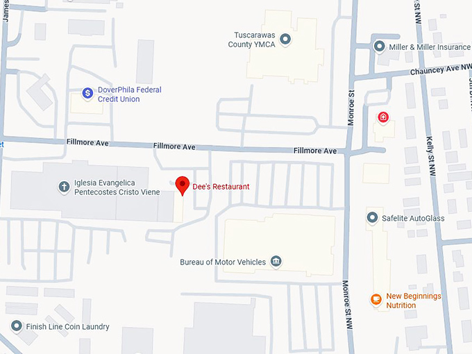 16. dee's restaurant map