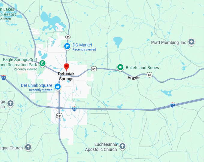16. defuniak springs map