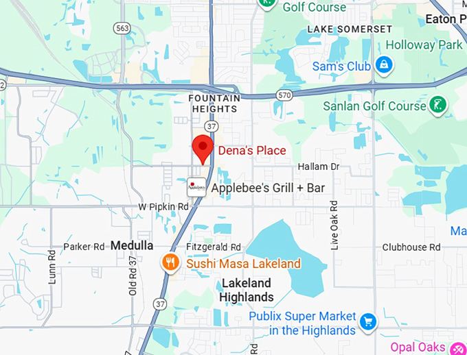 16. dena's place map