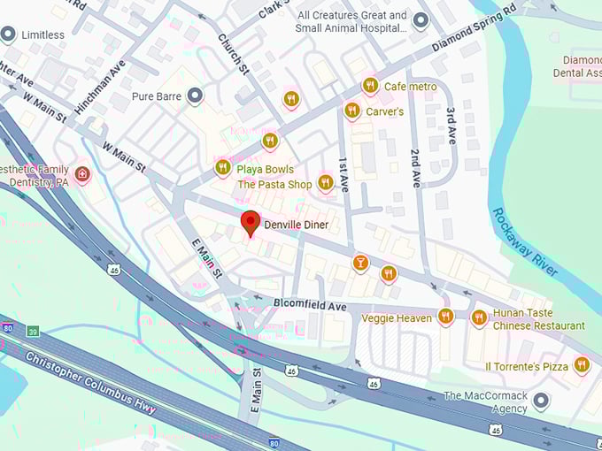 16. denville diner map