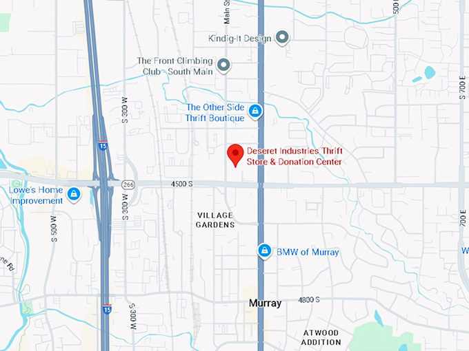 16. deseret industries thrift store & donation center (11 e 4500 s) map