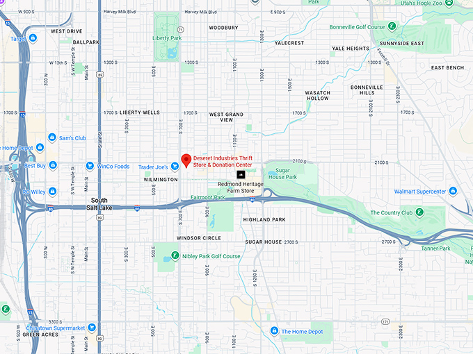 16. deseret industries thrift store & donation center (2140 s 800 e) map