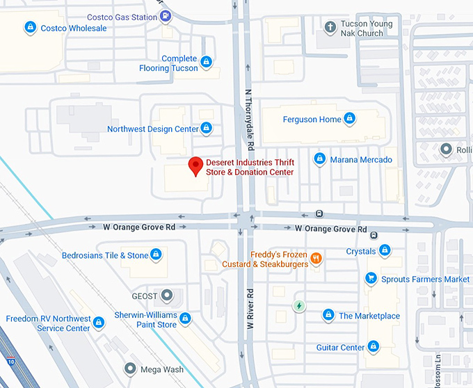 16. deseret industries thrift store & donation center map