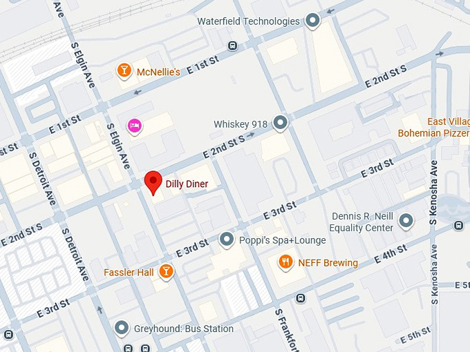 16. dilly diner map