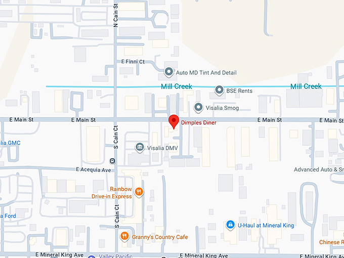 16. dimples diner map