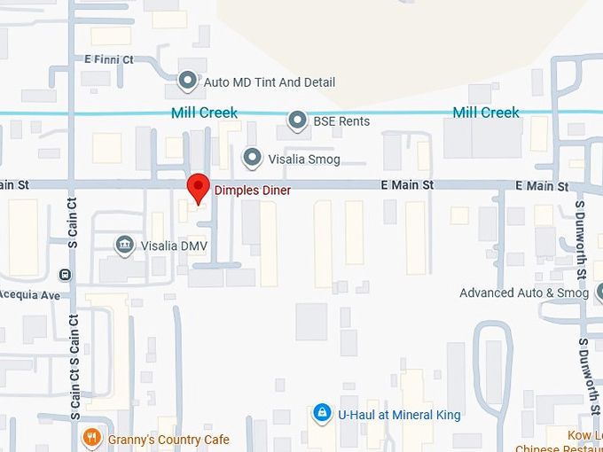 16. dimples diner map