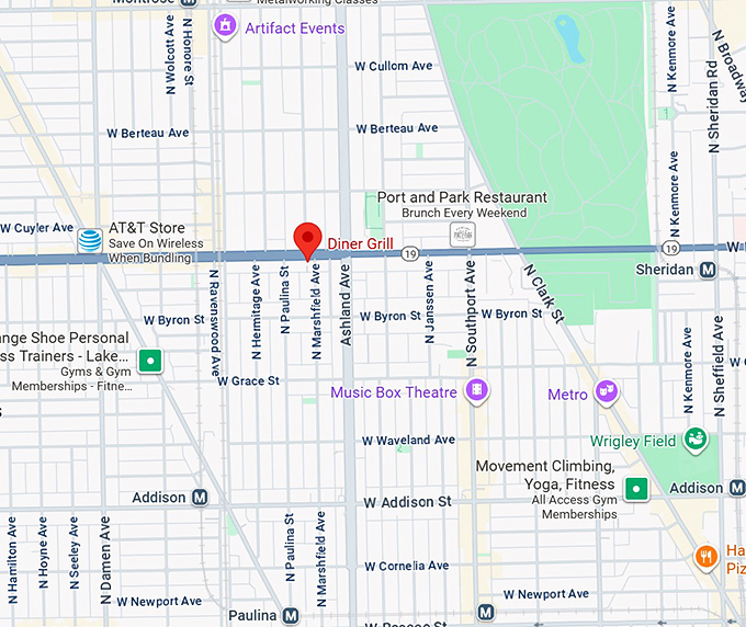 16. diner grill map