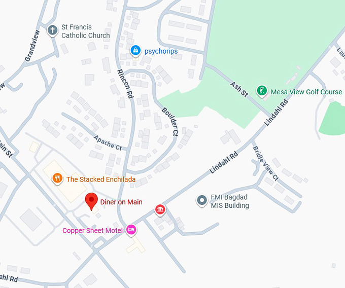 16. diner on main map